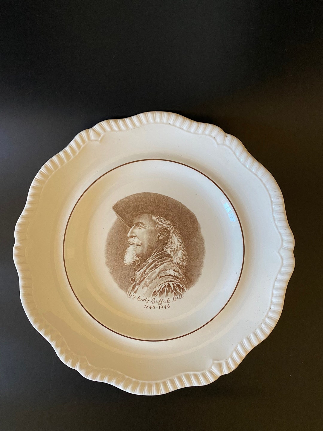 Vintage Plate, Buffalo Bill, 100th Birthday, Anniversary Plate ...