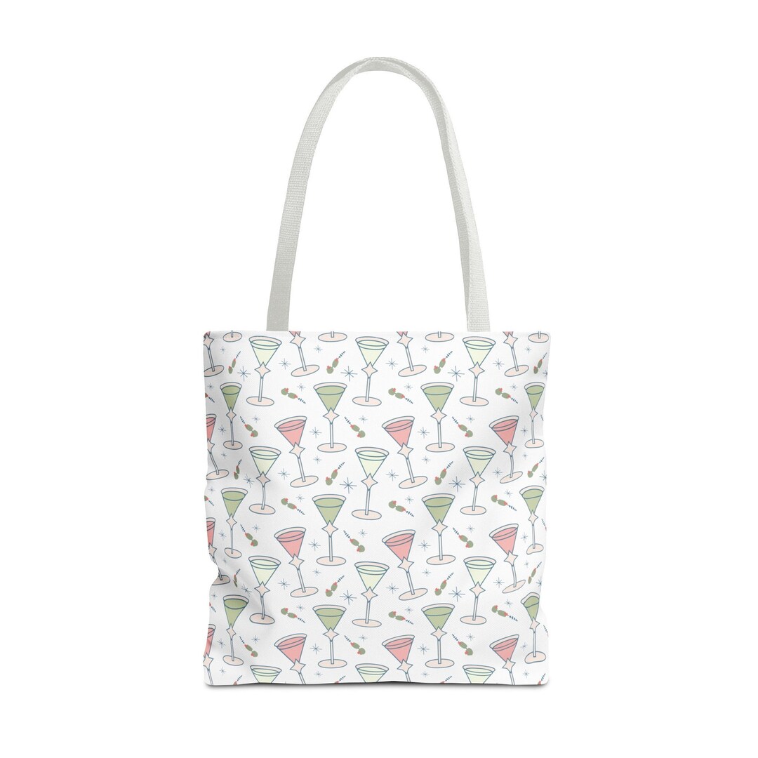 Martini Tote Bag Cocktail Lover Gift Martini Party Summer Martini ...