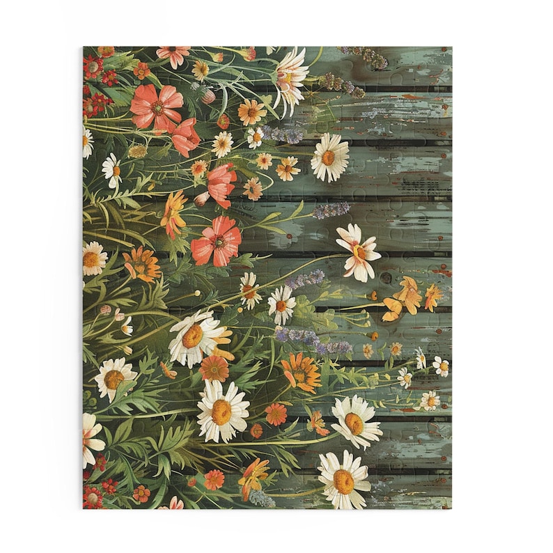 Wildflower Garden Jigsaw Puzzle (120, 252, 500-piece) Garden Puzzle ...