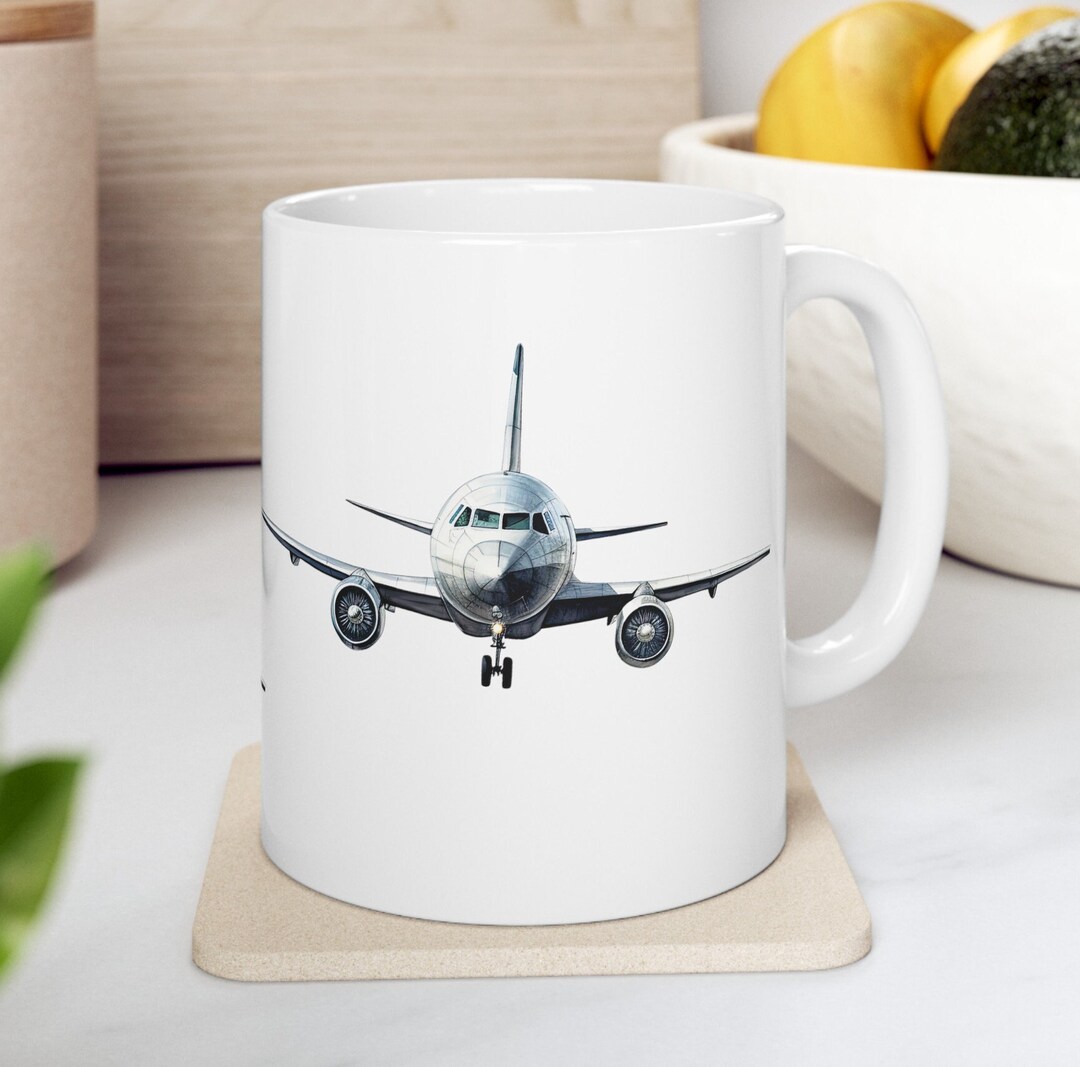 Jet Airplane Mug Jet Mug Jet Airliner Mug Jetliner Pilot Gift Jet ...