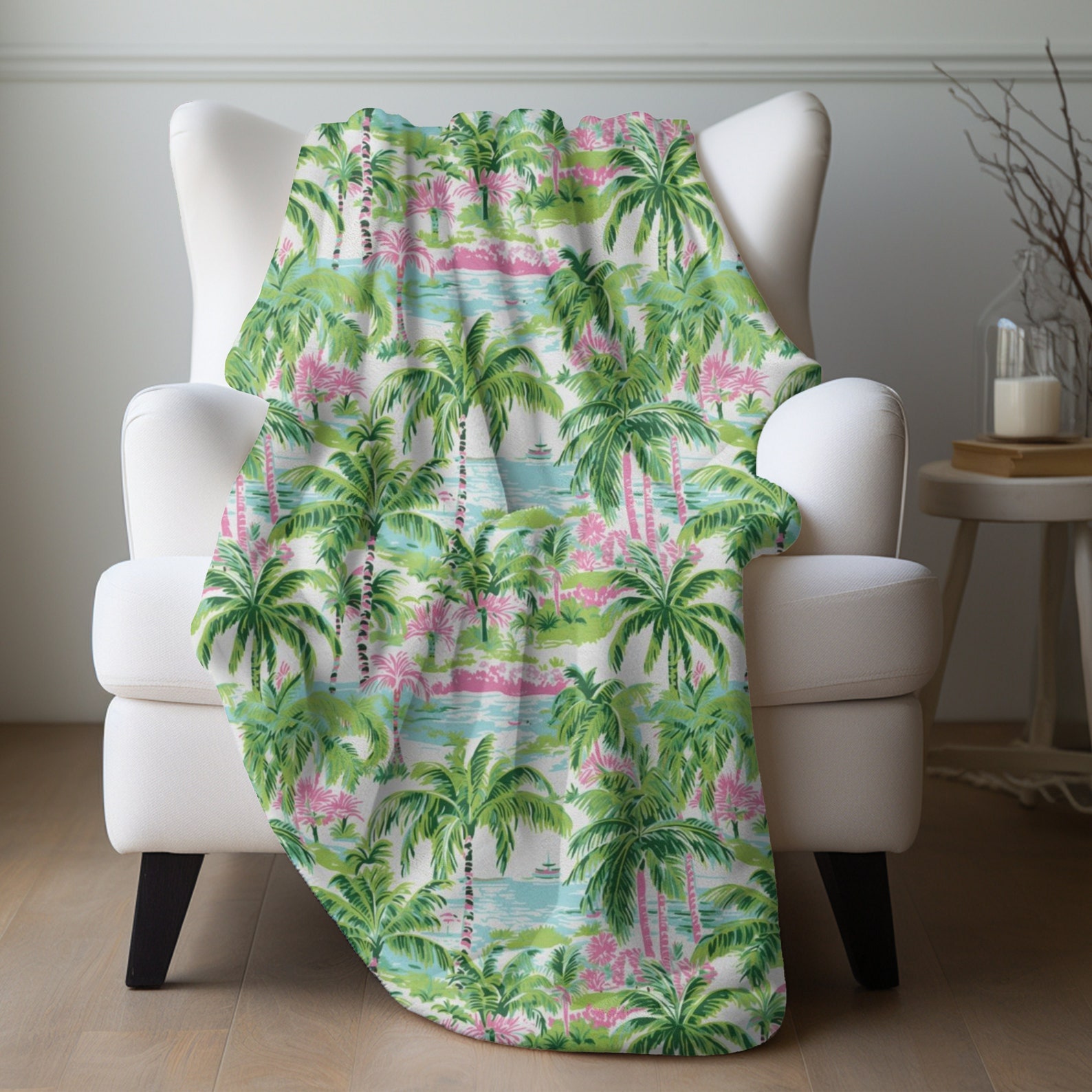 Preppy Beach Blanket Beach Vibe Throw Beach House Decor Nautical Throw ...