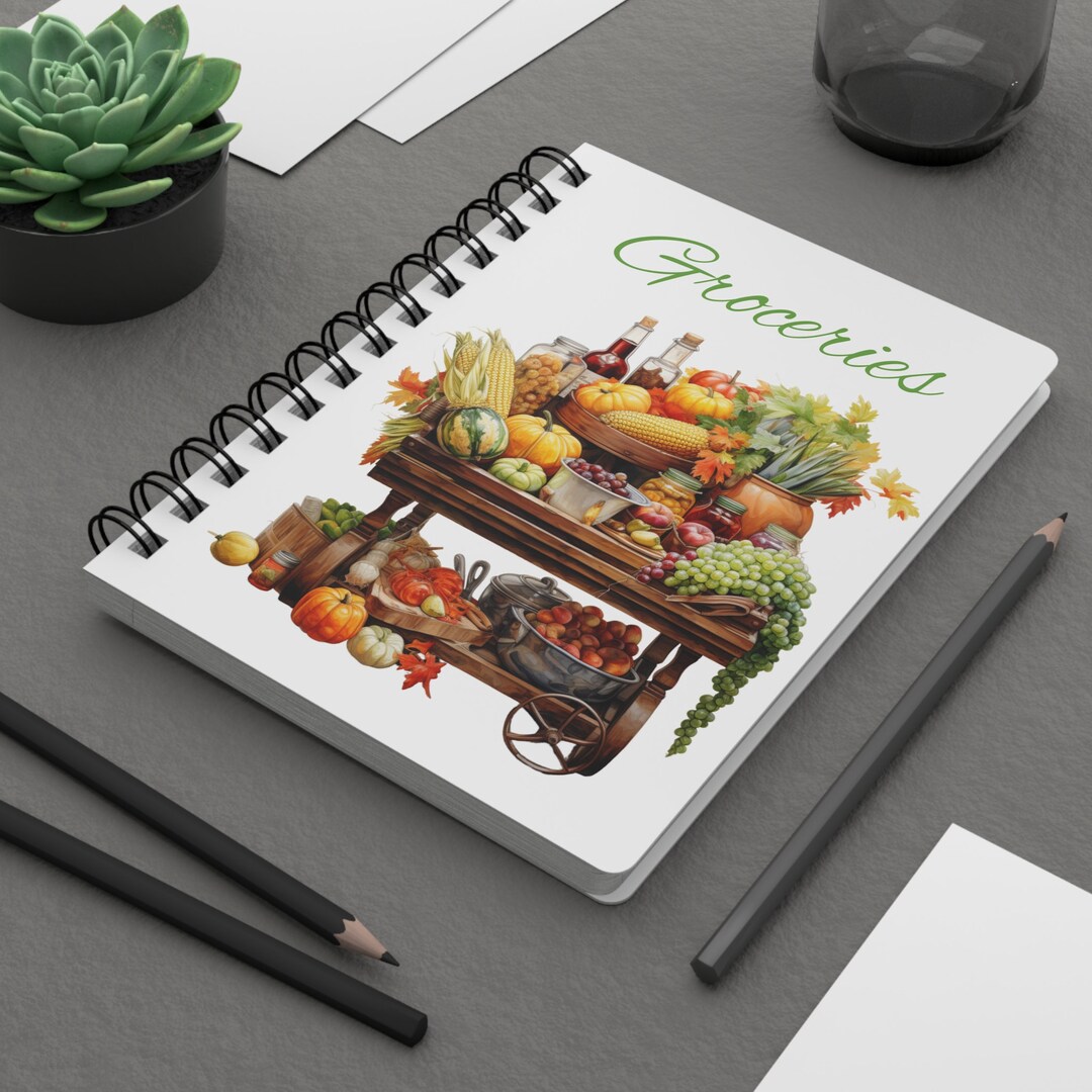 Groceries Note Book Shopping Journal Meal Planning Journal Grocery List ...