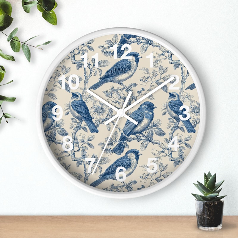 Birds Wall Clock - Etsy