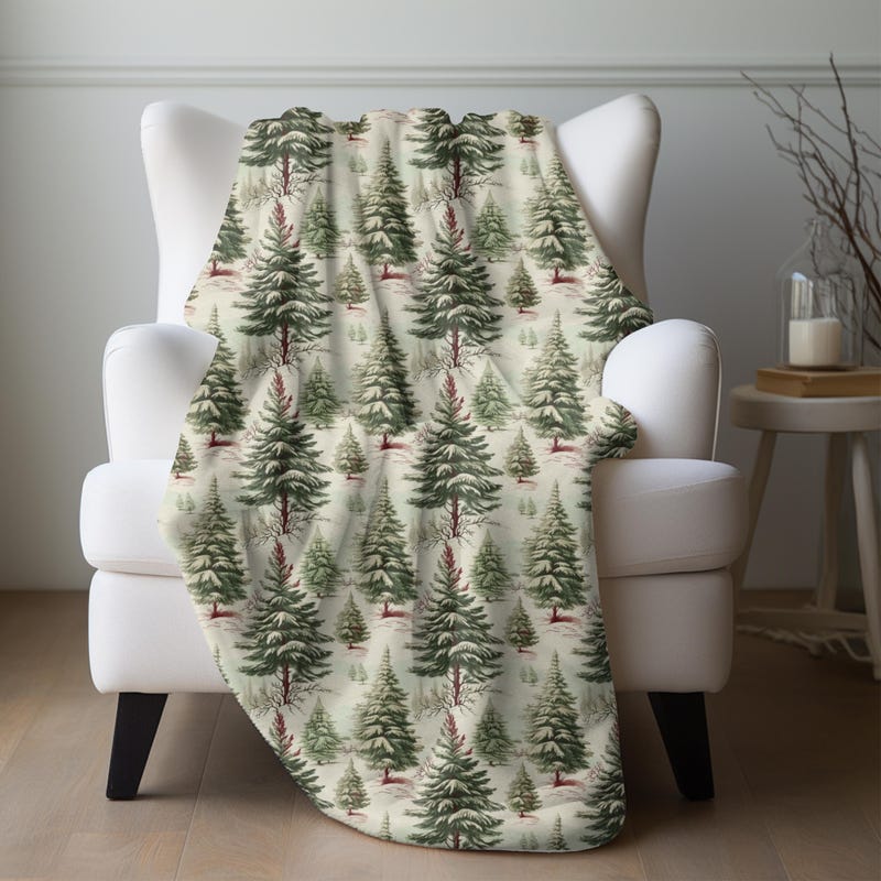 Pine Tree Blanket - Etsy