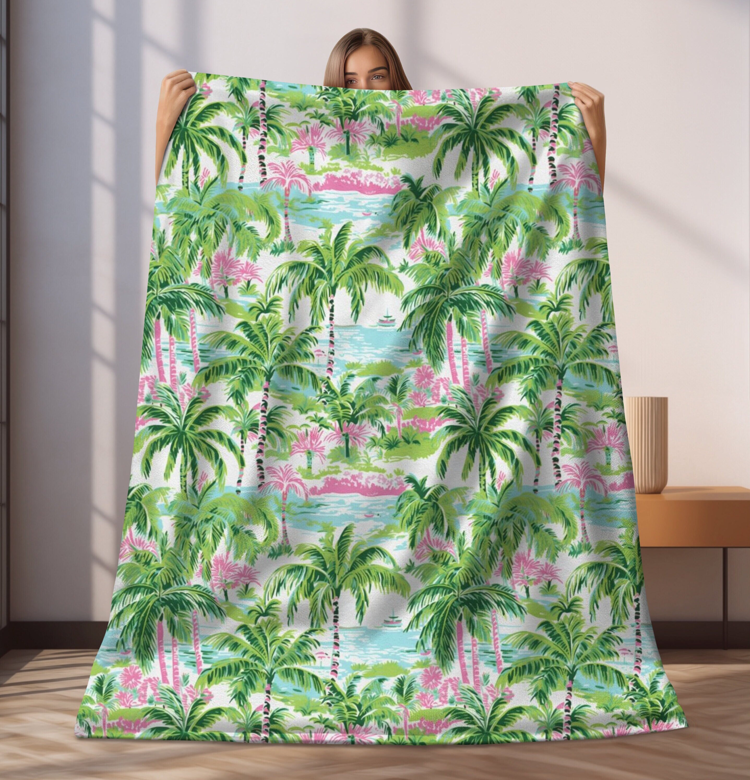 Preppy Beach Blanket Beach Vibe Throw Beach House Decor Nautical Throw ...