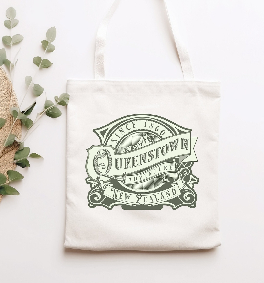 New Zealand Tote Bag Queenstown Totebag Travel Bag Queenstown New ...