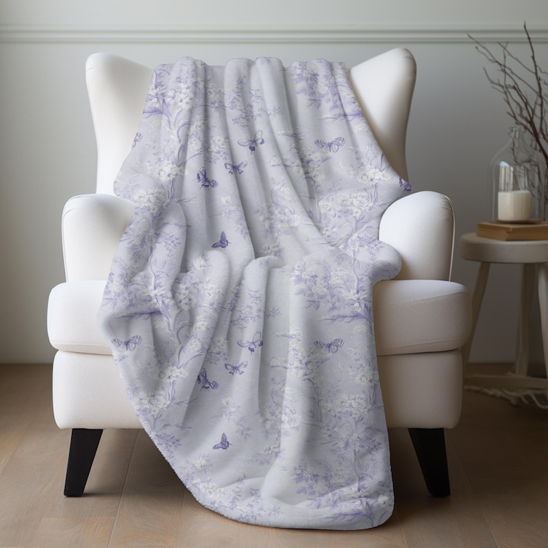 Velvet Blankets in Purple - Etsy