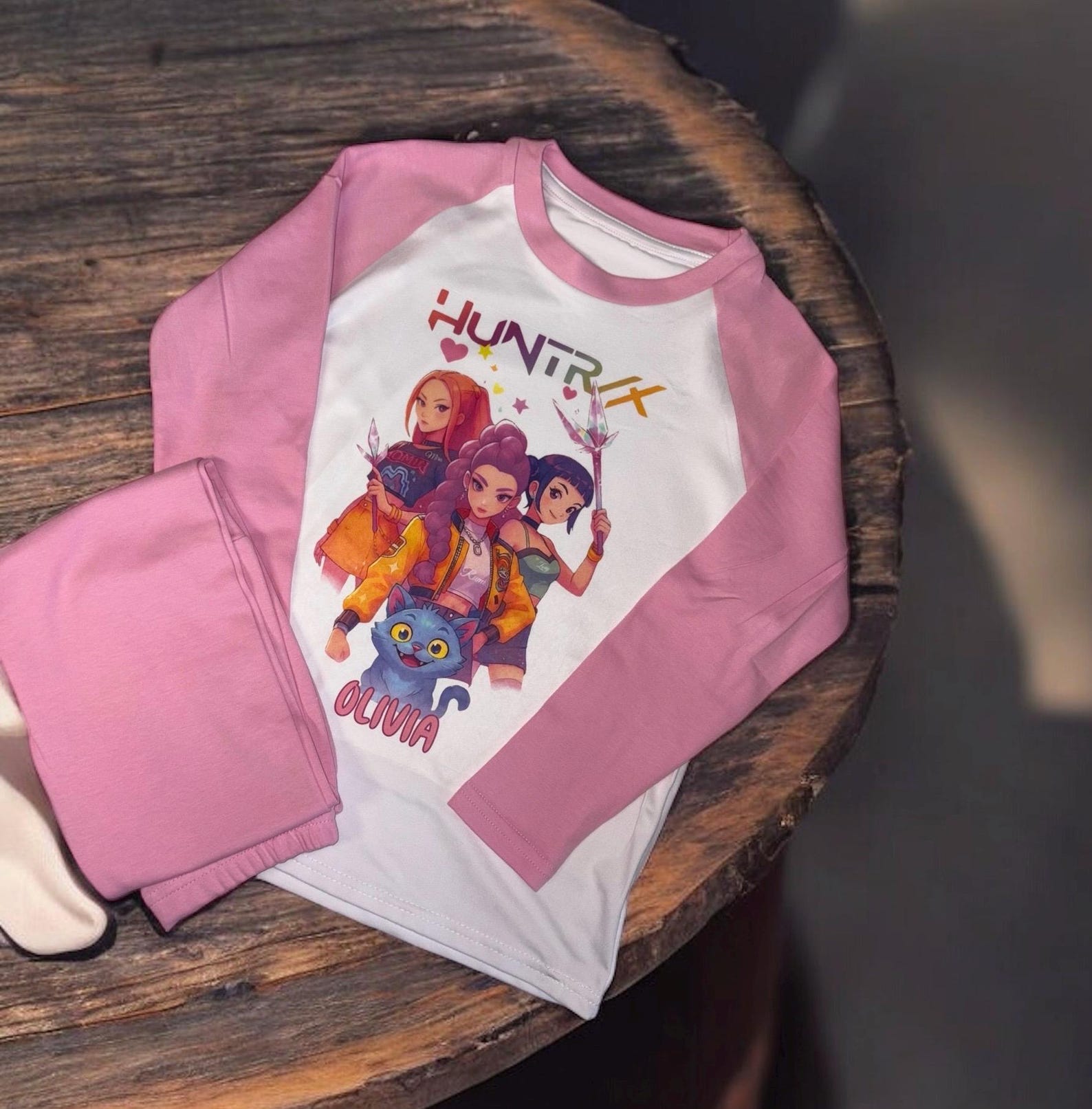 Personalised K-pop Pyjamas | Girls K-pop Pyjamas | Pink K-pop Pyjamas ...