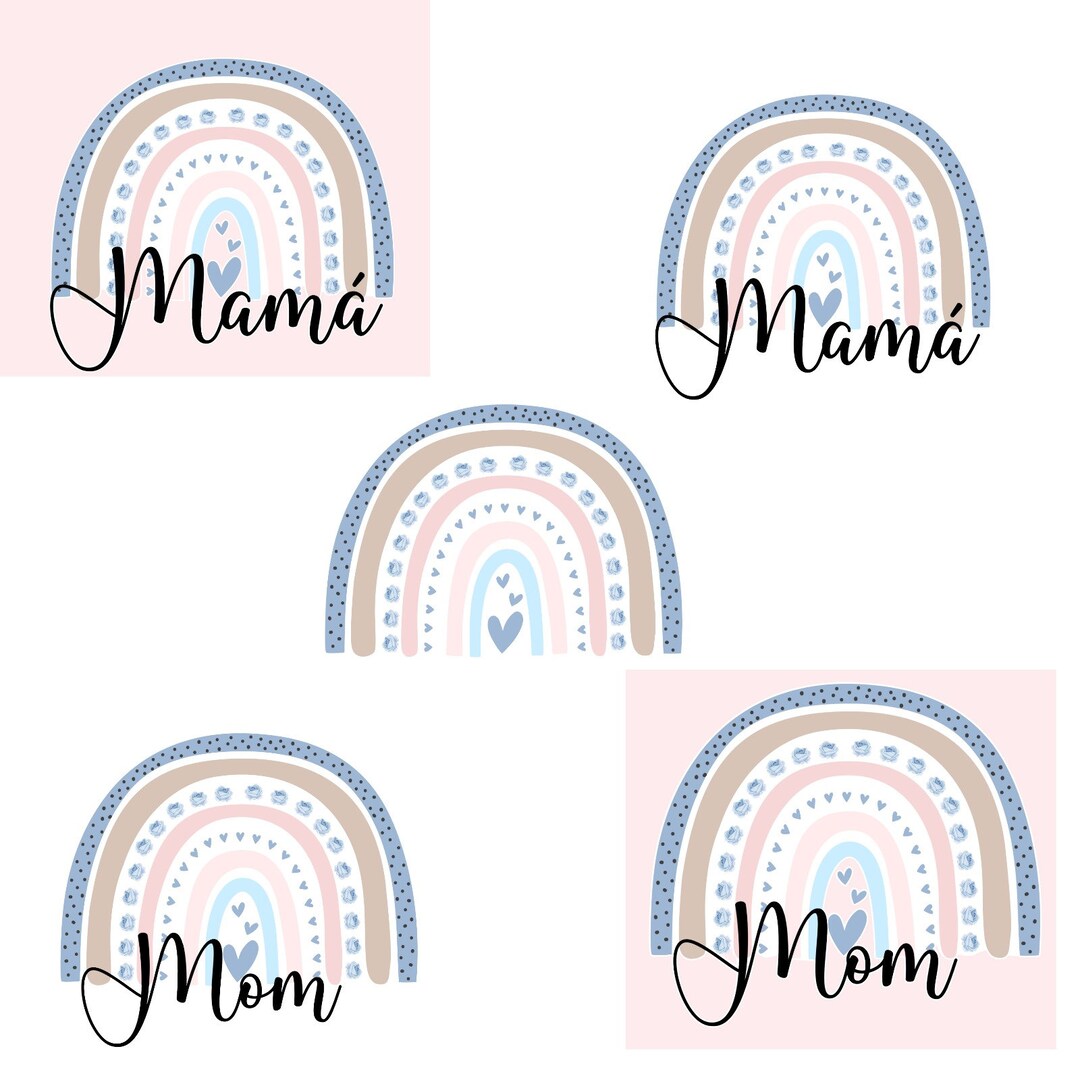 Clipart / Rainbow / Mom / Mother / PNG - Etsy