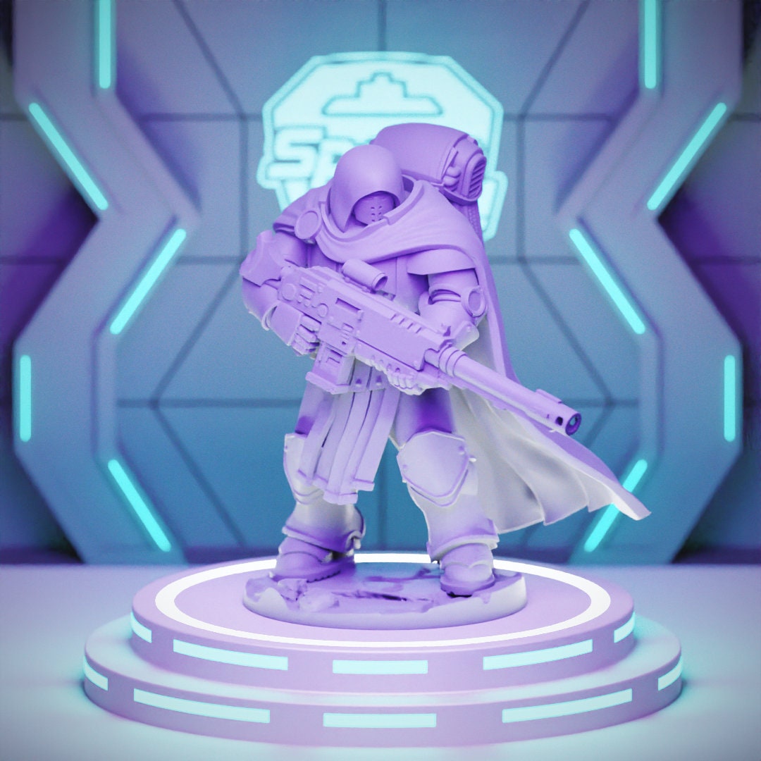 Space Infantry Sniper Miniature Soldier Tabletop Wargaming - Etsy