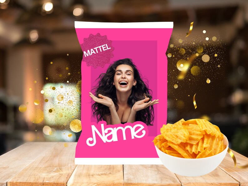 Barbie Chip Bag Barbie Theme Party Barbie Party Treats - Etsy