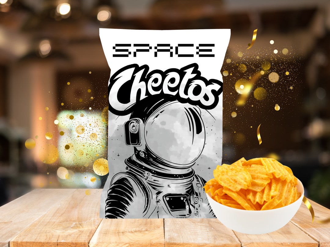 Black and White Space Party Chips, Space Theme Party, Space Party Chip ...