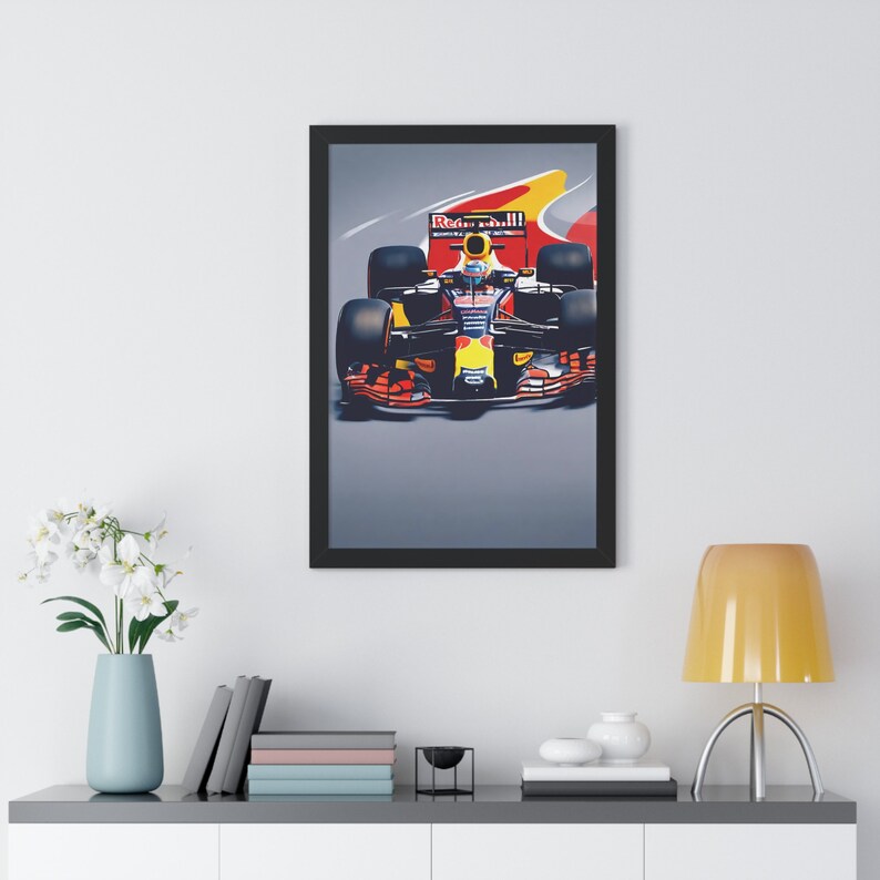 Red Bull Formula 1 Poster, Red Bull Racing Colors, Modern, Formula 1 ...