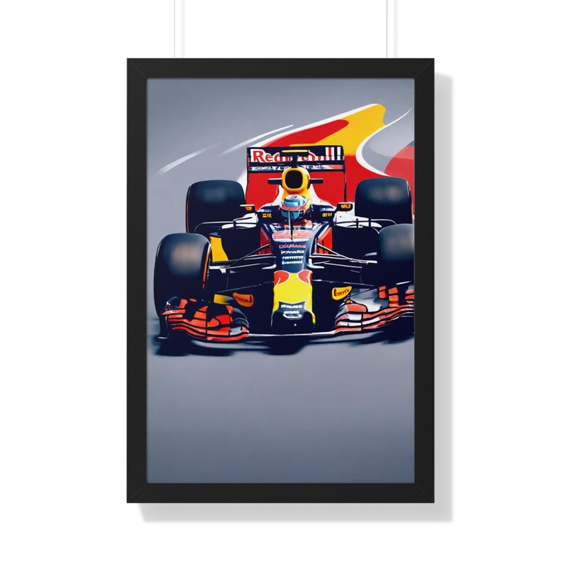 Red Bull Formula 1 Poster, Red Bull Racing Colors, Modern, Formula 1 ...