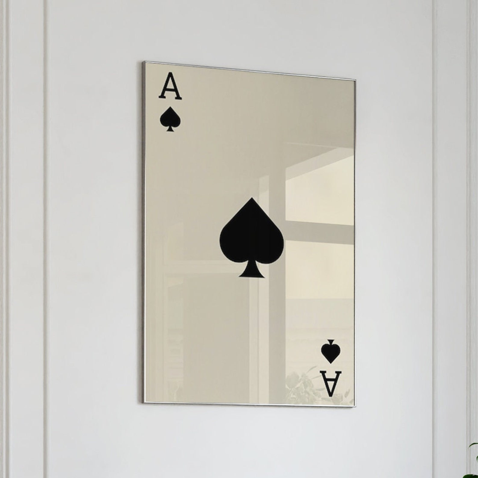 Set of 6 Trendy Retro Gallery Wall Art, Lucky You Poster, Black Ace ...