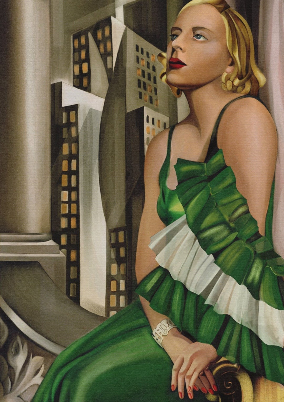 Tamara De Lempicka / Fine Art Poster / Giclee Print / Digital Portrait ...