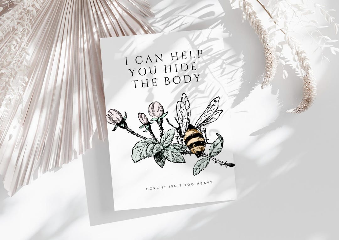 Sarcastic Friendship Card | Funny Friend Card | Dark Humor Card | True ...