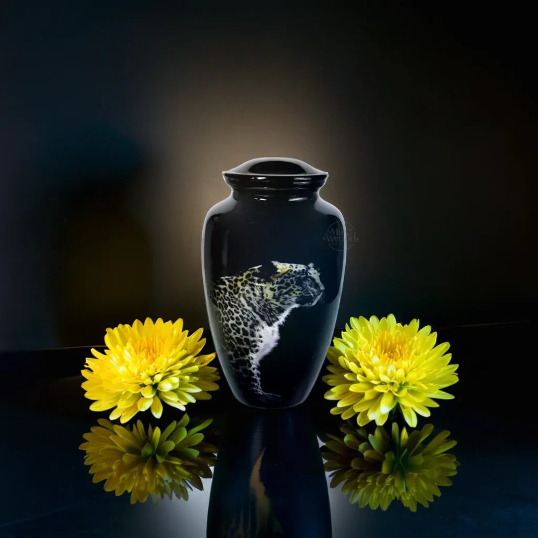 Unique Aluminum Urn Box With Mystical Tiger Design Memorial Urn for ...