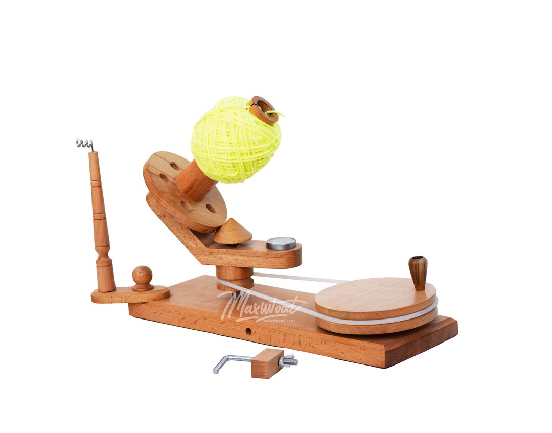 Beach Wood Yarn Winder Large Wooden Yarn Winder for Knitting Crocheting ...