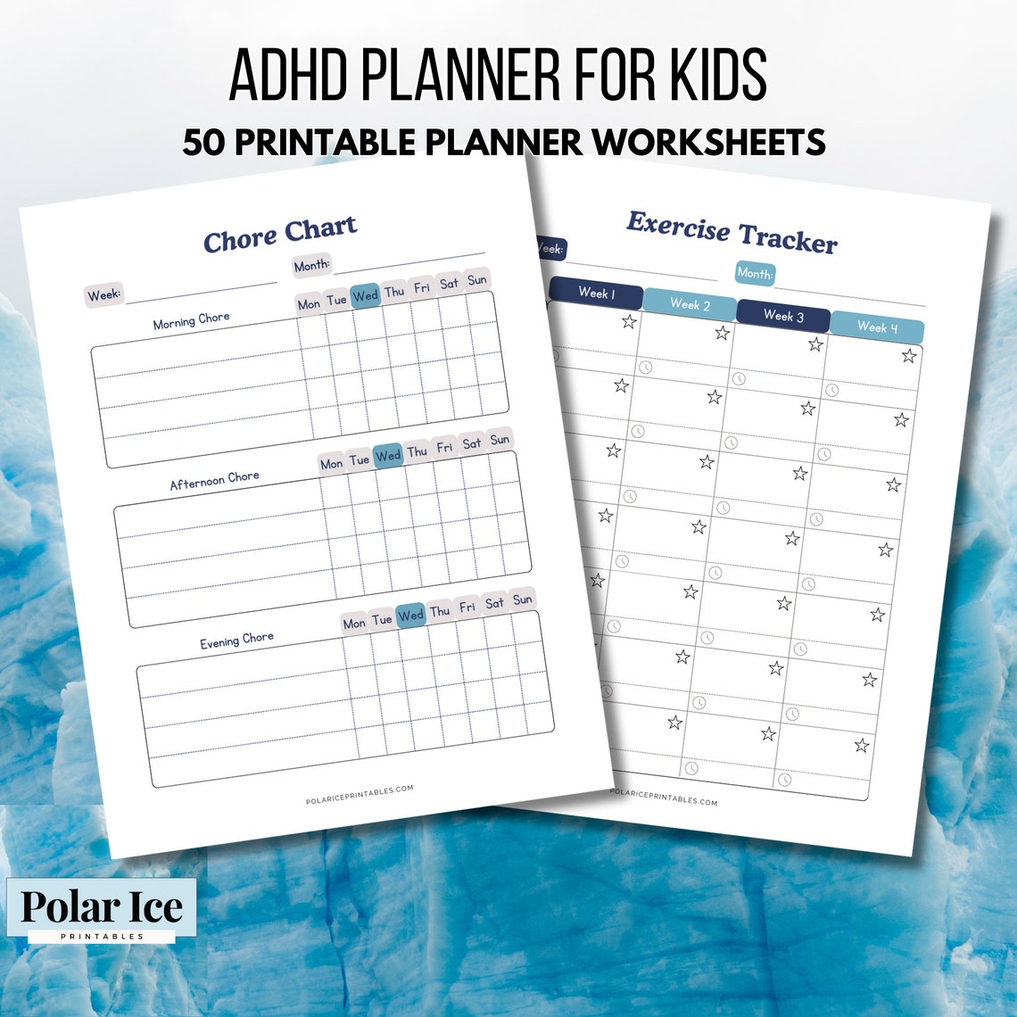 Printable Adhd Worksheets for Kids Pdf | Childrens Adhd Planner - Etsy
