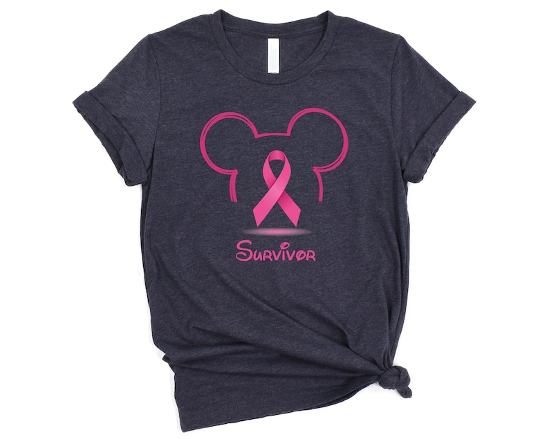 Custom Disney Mickey Minnie Mouse Cancer Awareness Shirt, Pink Ribbon ...