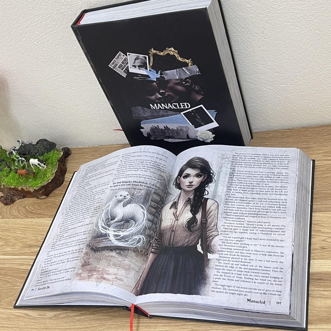 Manacled Fanfic Hardcover Book, Color Printed Pages - Etsy