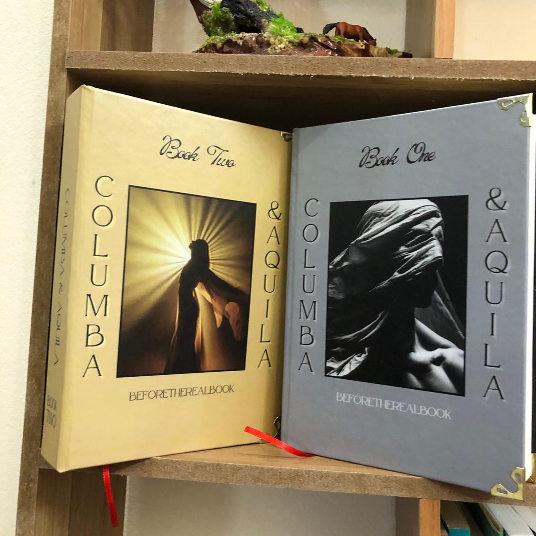 Columba and Aquila by Beforetherealbooks Book . Hardcover Bookbinding ...
