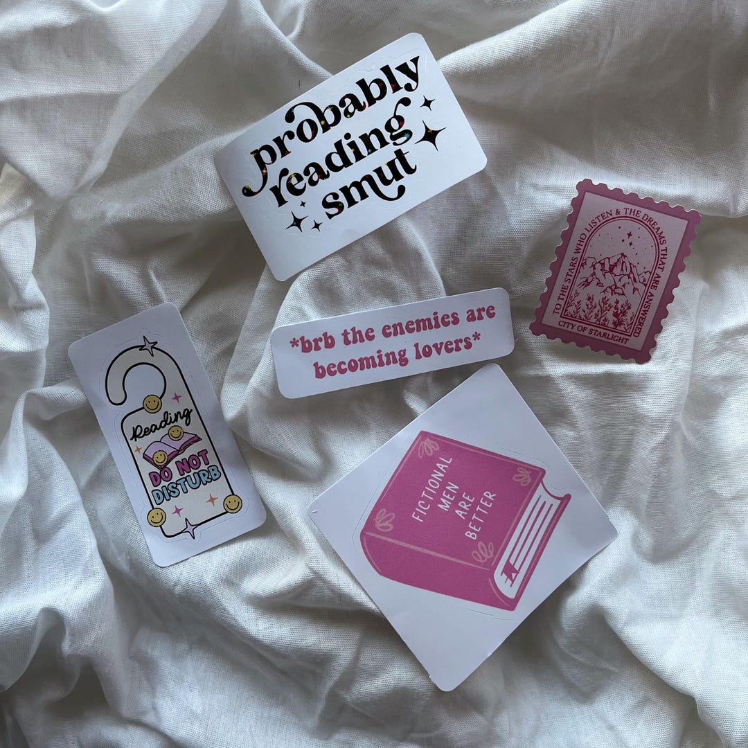 Cute Stickers, Bookish Stickers, Decals, Laptop Decals, Kindle Decal - Etsy