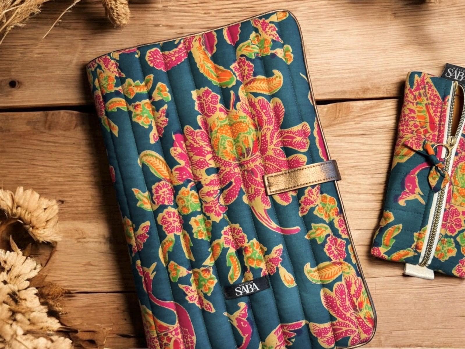 Laptop Sleeve and Tablet Case, Batik Indian Floral Fabric, 10 to 16 ...