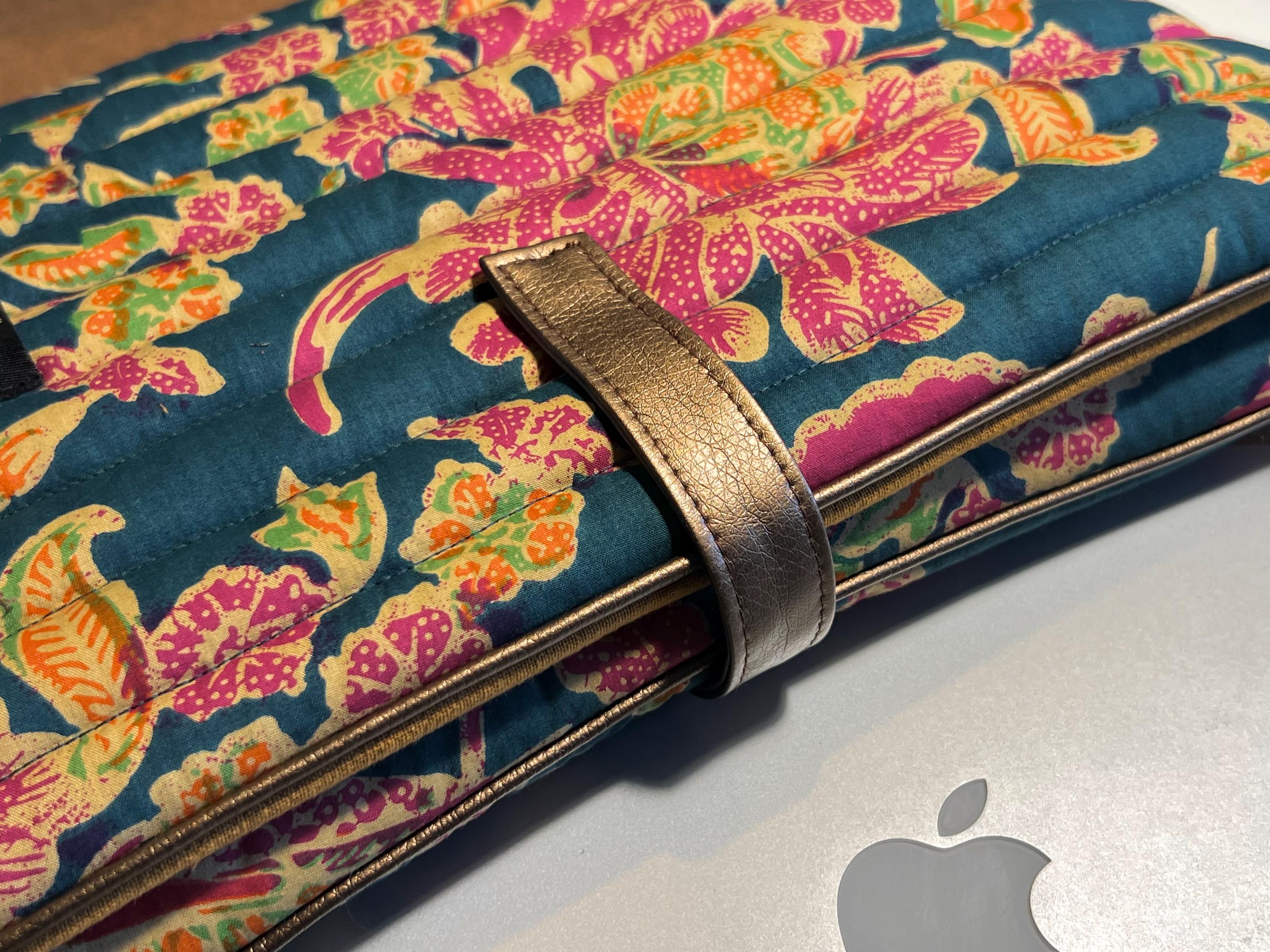 Laptop Sleeve and Tablet Case, Batik Indian Floral Fabric, 10 to 16 ...