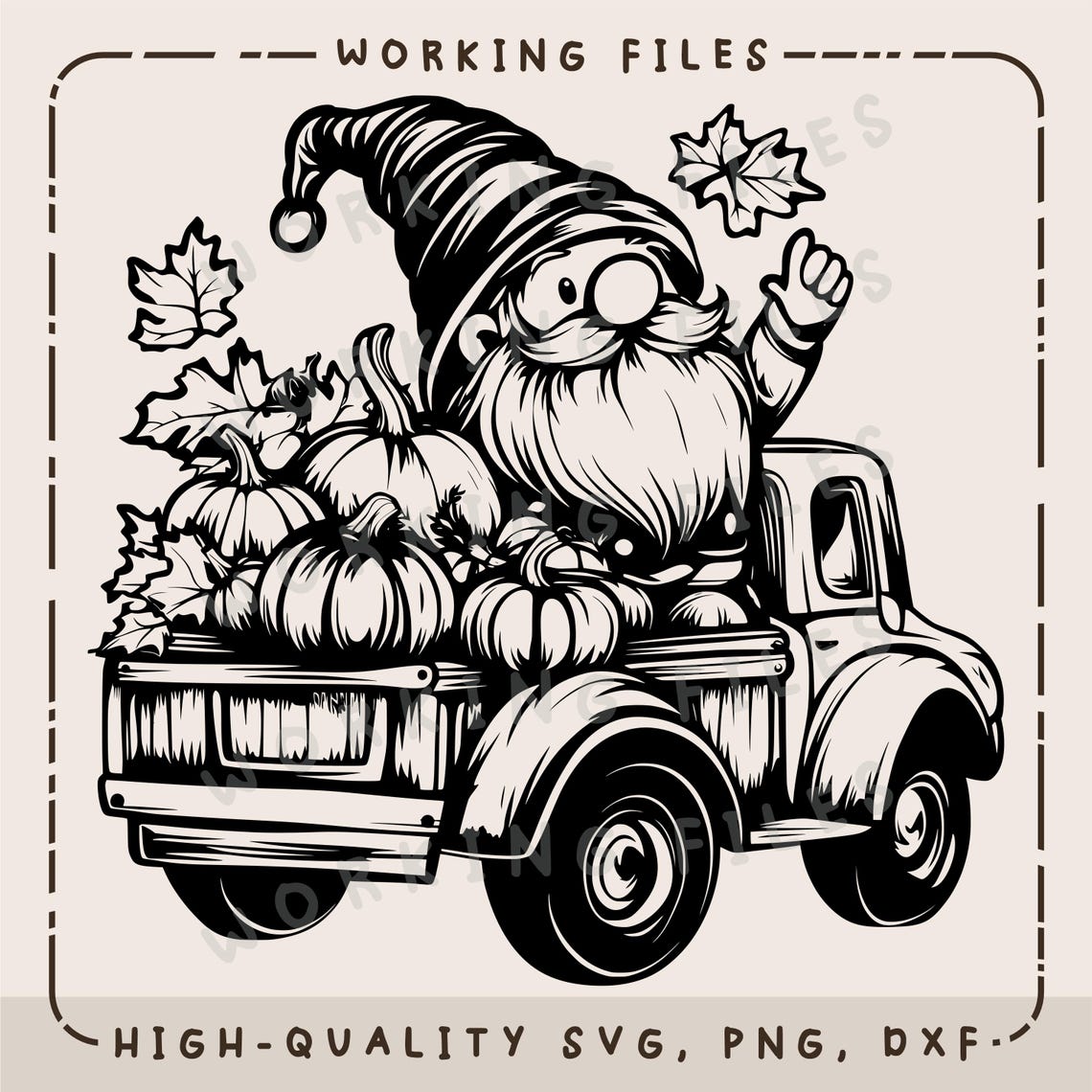 Gnome Pumpkin SVG, Halloween Png, Autumn Fall Png, T-shirt Sublimation ...