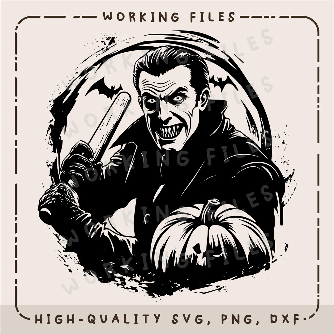 Vampire Halloween Baseball SVG, T-shirt Sublimation Design, Count ...