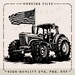 Tractor With US Flag SVG, American Flag Vector Design, Farming Laser ...