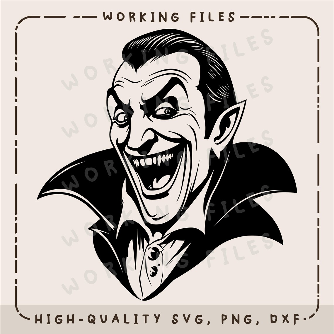 Vampire Halloween SVG, T-shirt Sublimation Design, Count Dracula Png ...