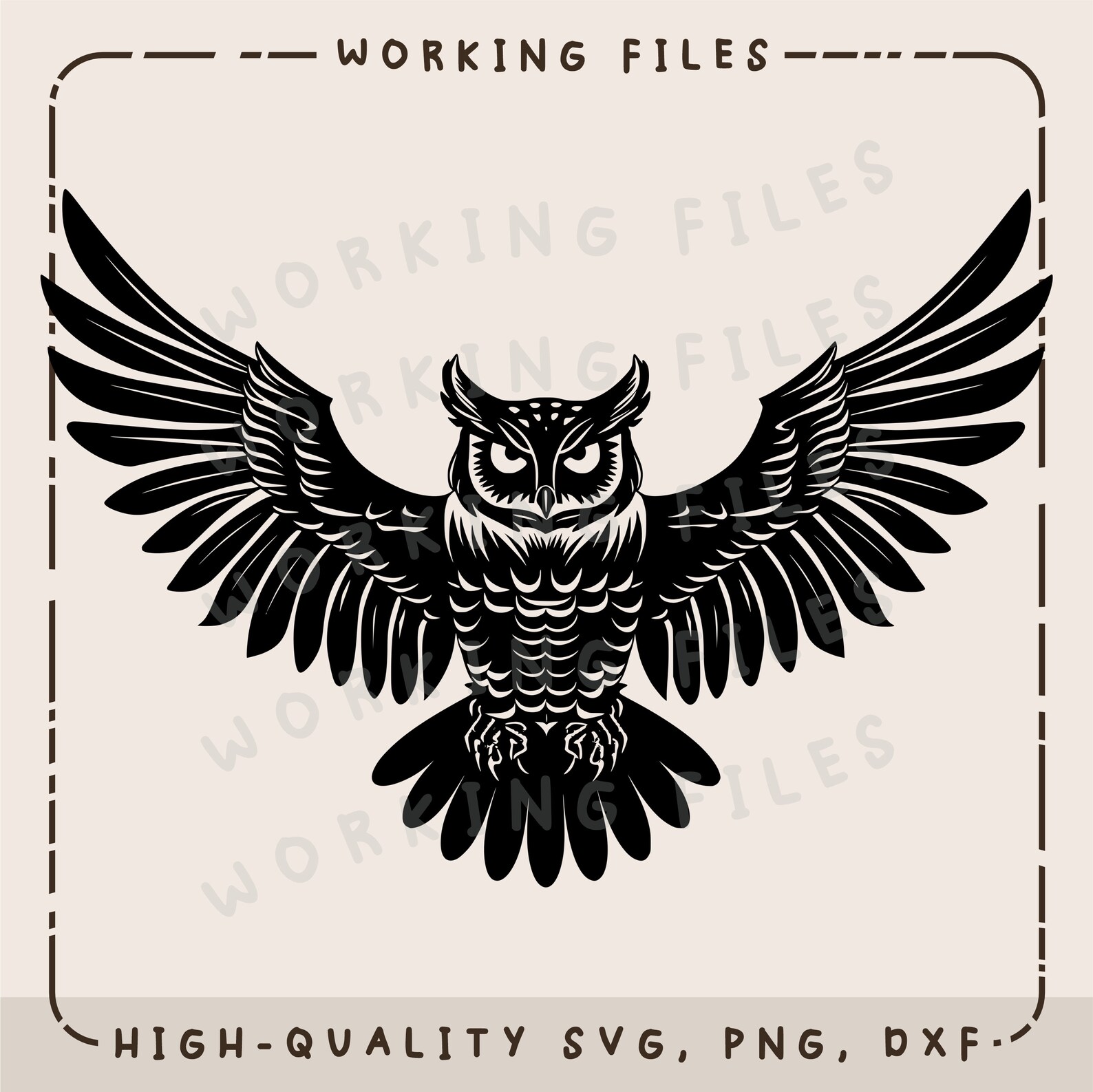 Barn Owl SVG, Vector Design, Laser Engraver, Clip Art PNG, Cnc, Cutting ...