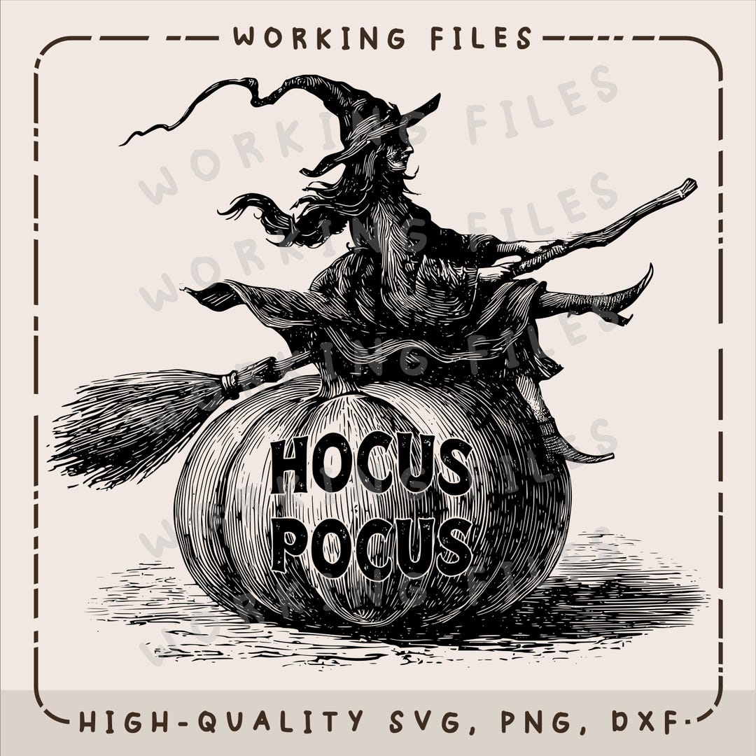 Hocus Pocus Witch SVG, Halloween Cutting Boards Svg, Laser Engraved ...
