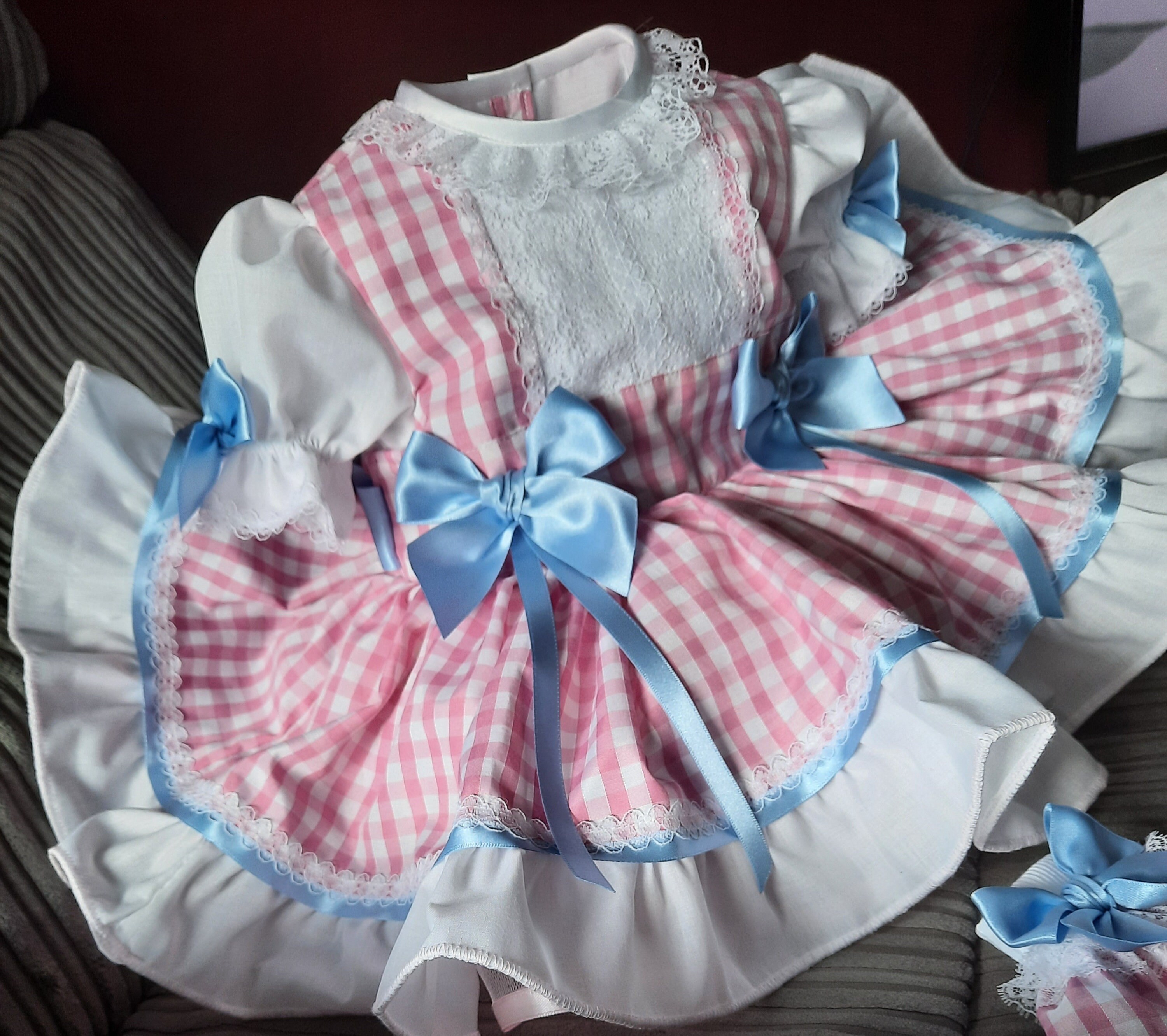 Beautiful Spanish Style Gingham Dress - Puffball - Princess Dress ...