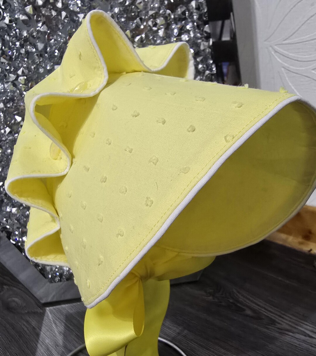 Baby/tots Swiss Dot Bonnet - Wedding Bonnet - Occasion Bonnet - Summer ...