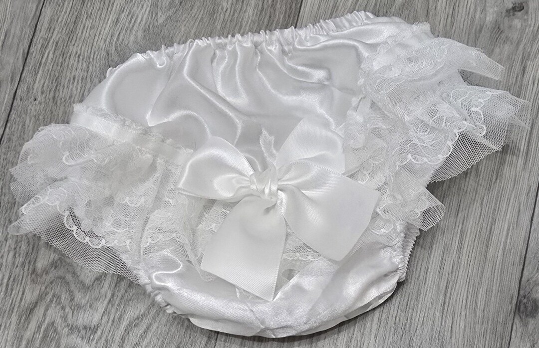 Silky Satin Frilly Lace Pants - Frilly Bloomers - Frilly Nappy Cover ...