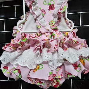Baby Girls Strawberry Shortcake Frilly Romper - Fancy Romper - Summer ...