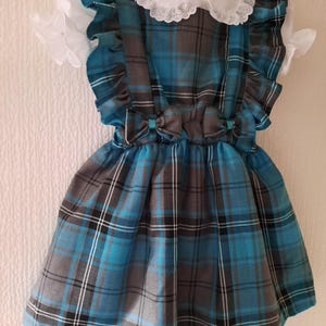 Plaid Tartan Frilly Pinafore Dress - School Uniform - Formal Dress - Etsy