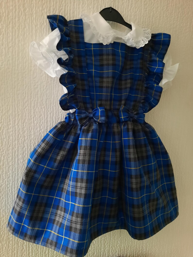 Plaid Tartan Frilly Pinafore Dress - School Uniform - Formal Dress - Etsy