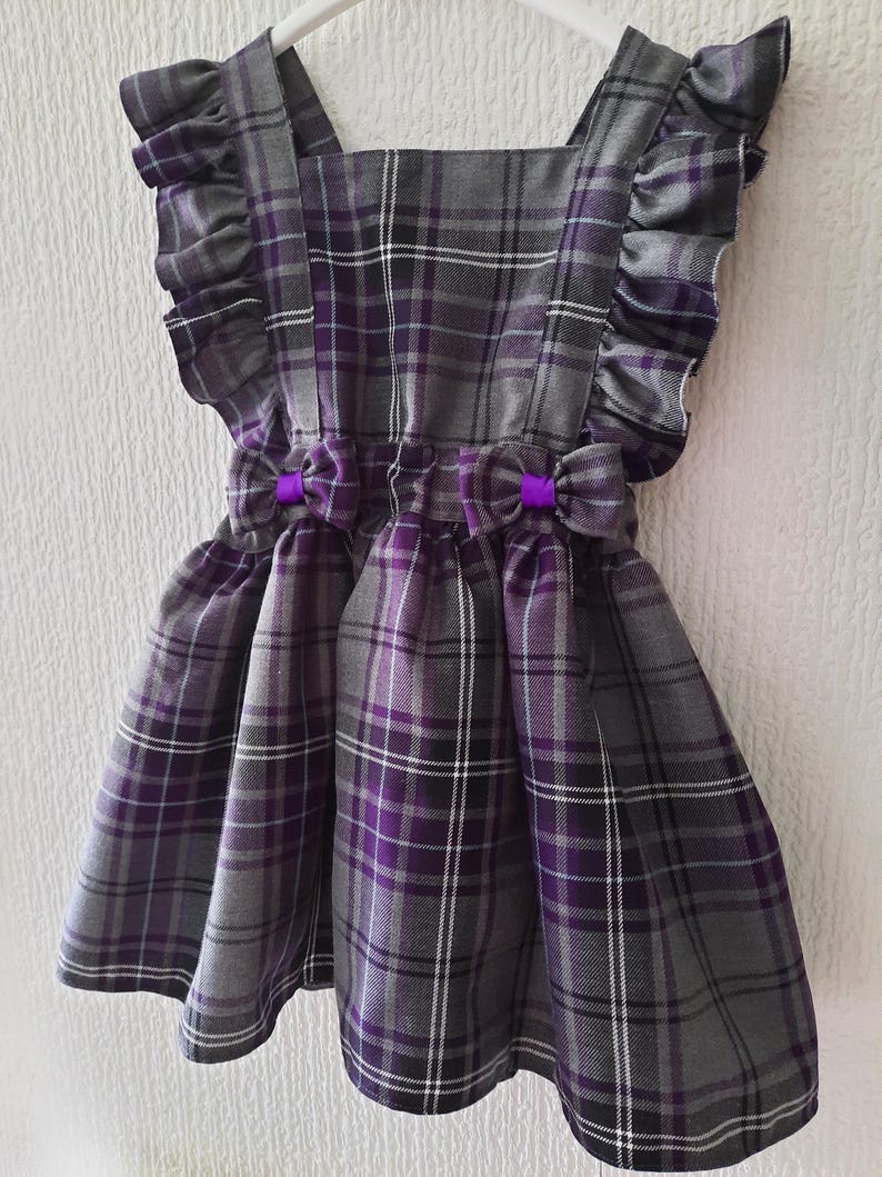 Plaid Tartan Frilly Pinafore Dress - School Uniform - Formal Dress - Etsy