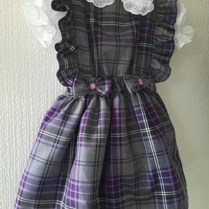 Plaid Tartan Frilly Pinafore Dress - School Uniform - Formal Dress - Etsy