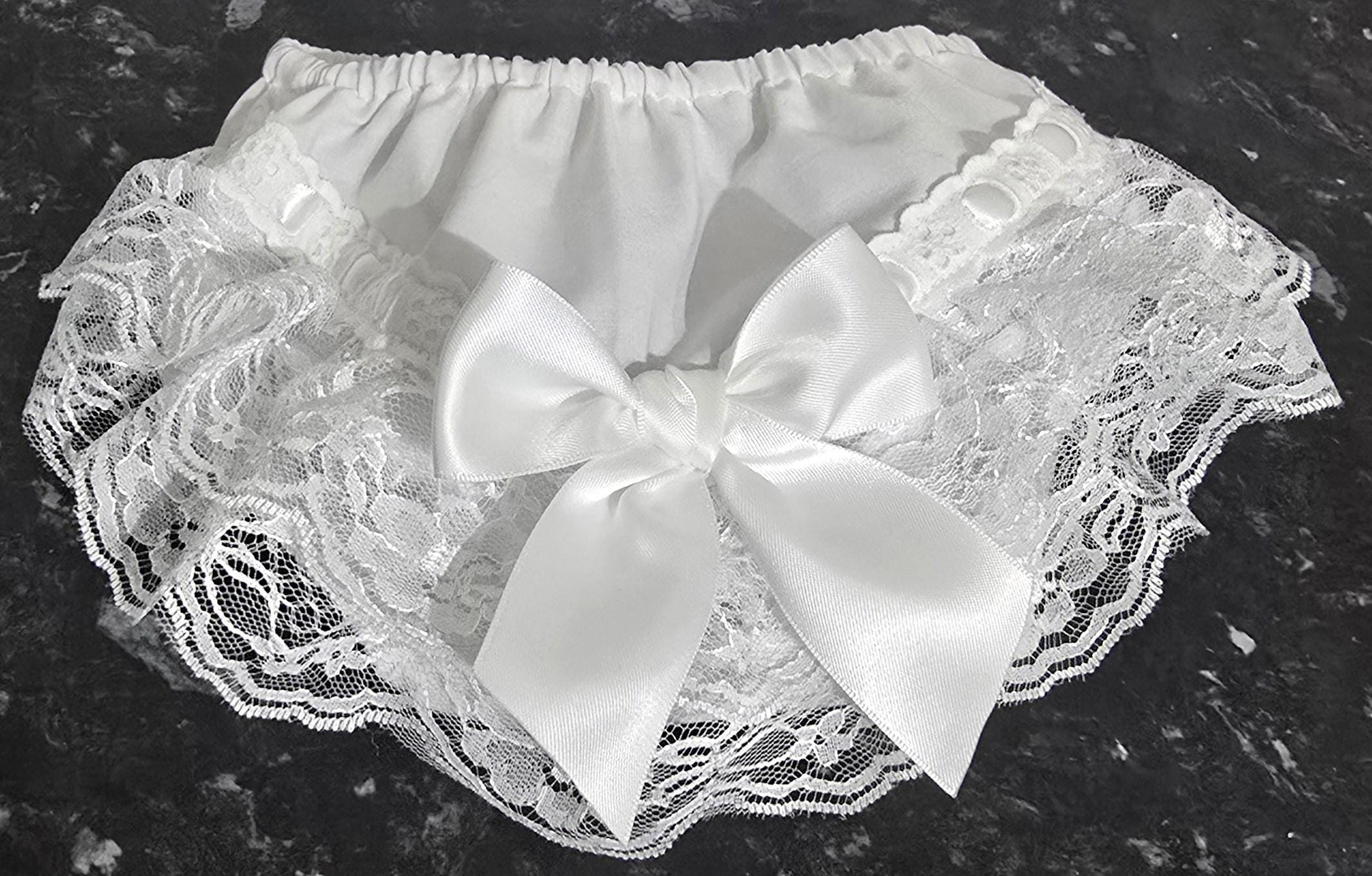 Frilly Lace Pants - Frilly Bloomers - Frilly Nappy Cover - Diaper Pants ...