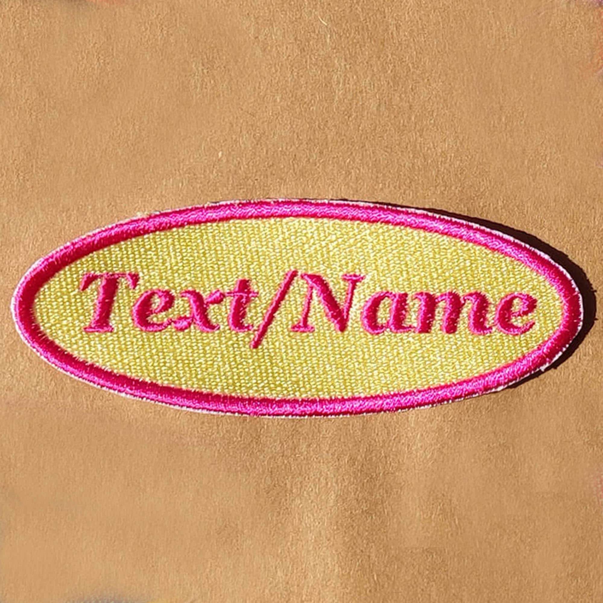 Custom Embroidered Patch With Name or Text Personalized Iron-on Badge ...