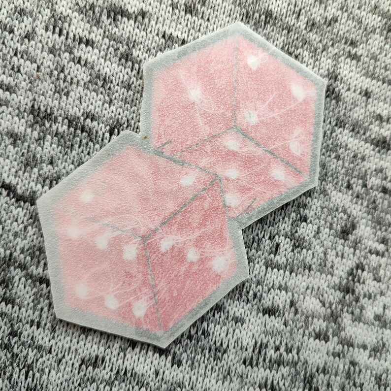 Red Dice Iron-on Patch, Lucky 7 Embroidered Patch, Casino Dice Applique ...