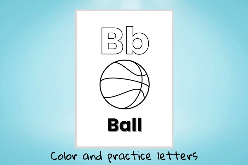 Alphabet Printable, Upper and Lower Case Letters, ABC Coloring Pages ...