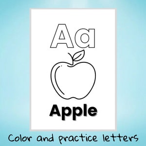 Alphabet Printable, Upper and Lower Case Letters, ABC Coloring Pages ...