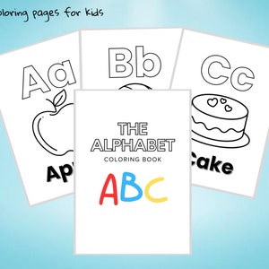 Alphabet Printable, Upper and Lower Case Letters, ABC Coloring Pages ...